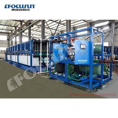 Cina 2896 kg Peso di esercizio 20 t Macchina per blocchi di ghiaccio industriale per distributori di prodotti ittici in vendita