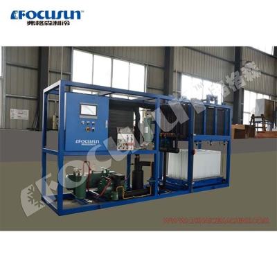 China Máquina de gelo de bloco 1T com outras capacidades e condições de armazenamento de gelo da Focusun à venda