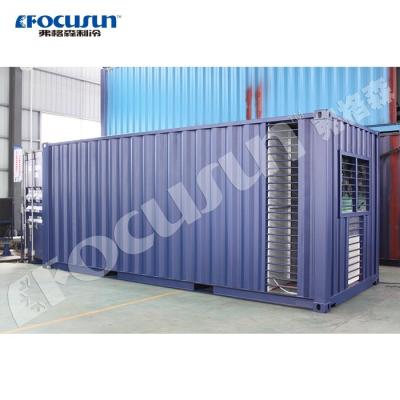 Cina Focusun 1T Containerized Block Ice Machine con capacità di stoccaggio di 1000 kg di ghiaccio in vendita