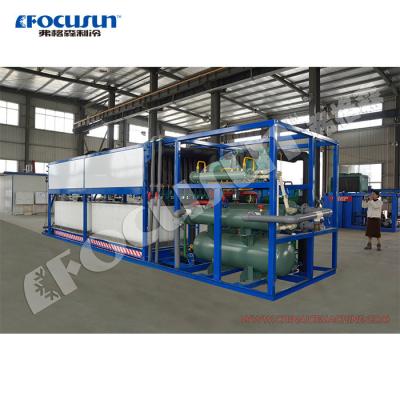 中国 ブルーカラー PLC制御工業自動ブロック氷を作るマシン 販売のため