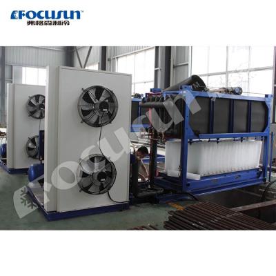 China Máquina de fazer gelo de blocos de 2 toneladas, de poupança de energia, com sistema de arrefecimento directo e compressor Bitzer à venda