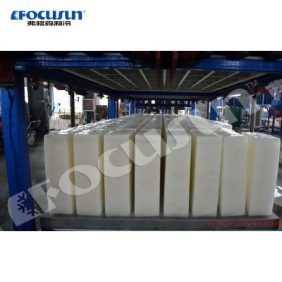 China Máquina de fabricação de blocos de gelo Outra capacidade de armazenamento de gelo Sistema de controlo de ecrã táctil PLC à venda