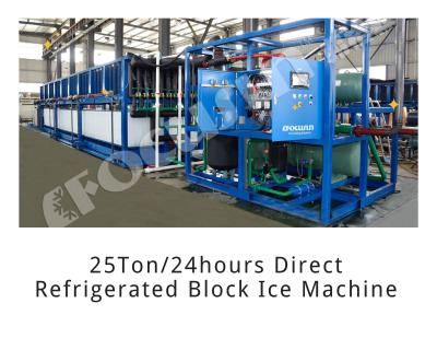 Cina 25T/24H Grandi macchine industriali a blocco di ghiaccio a raffreddamento diretto per la vendita di ghiaccio e impianti di ghiaccio in vendita
