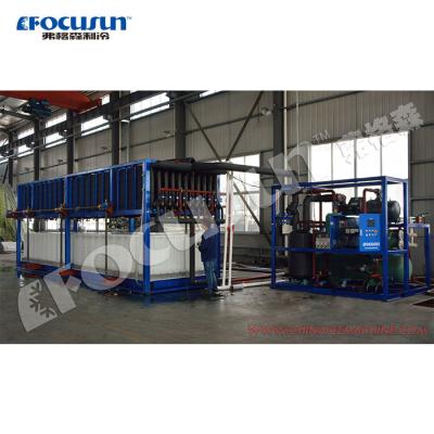 Cina 25T/24H Grandi macchine industriali a blocco di ghiaccio a raffreddamento diretto per la vendita di ghiaccio e impianti di ghiaccio in vendita