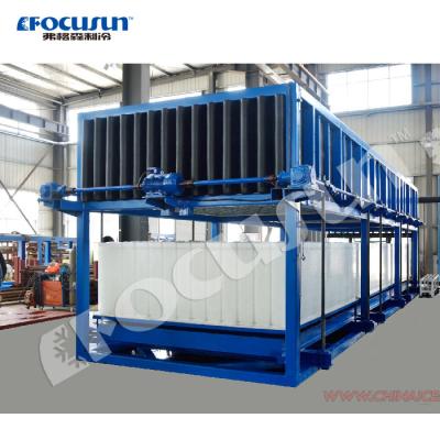 China Aanpasbare 30 ton rechtstreekse verdamping systeem blok ijsmachines voor industriële Te koop