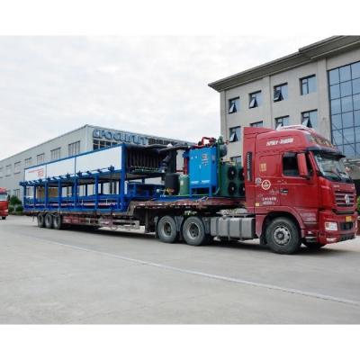 Cina 40 tonnellate di blocchi di ghiaccio industriali Maker Making Machine con design e Fusheng compressore in vendita