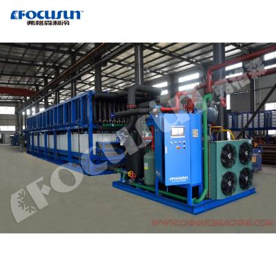 China 40 ton industriële ijstblokken maker maken machine met ontwerp en Fusheng compressor Te koop