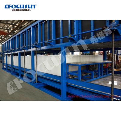 China 40 ton industriële ijstblokken maker maken machine met ontwerp en Fusheng compressor Te koop