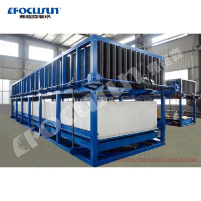 China 40 ton industriële ijstblokken maker maken machine met ontwerp en Fusheng compressor Te koop