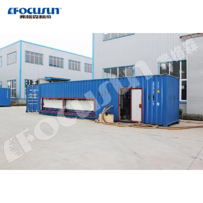 Cina 18 tonnellate/giorno Containerized blocco di raffreddamento diretto macchina per la produzione di ghiaccio con design personalizzato in vendita