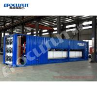 China 10 tons per day Containerized direct cooling Block ice makers with Bitzer compressor for sale