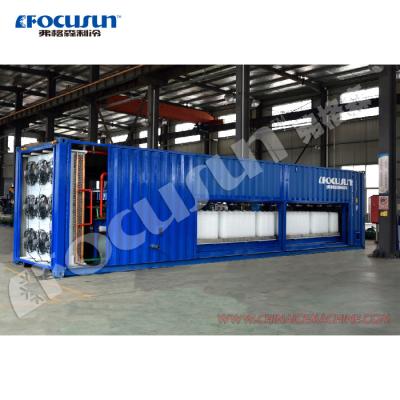 China 10 toneladas por dia Frigoríficos de bloco de refrigeração direta em recipientes com compressor Bitzer à venda