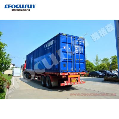 China 10 toneladas por dia Frigoríficos de bloco de refrigeração direta em recipientes com compressor Bitzer à venda