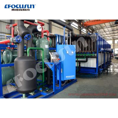 Cina 20 tonnellate al giorno Sistema di raffreddamento diretto industriale Blocco di ghiaccio per blocchi di ghiaccio in vendita