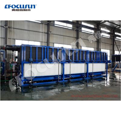 Cina 20 tonnellate al giorno Sistema di raffreddamento diretto industriale Blocco di ghiaccio per blocchi di ghiaccio in vendita