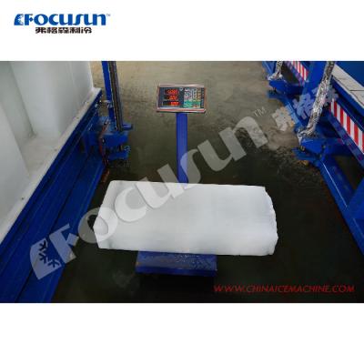 Cina 20 tonnellate al giorno Sistema di raffreddamento diretto industriale Blocco di ghiaccio per blocchi di ghiaccio in vendita