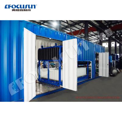 Cina Macchina per ghiaccio a blocco di raffreddamento diretto e sala fredda in contenitori da 5 tonnellate soluzione completa in vendita