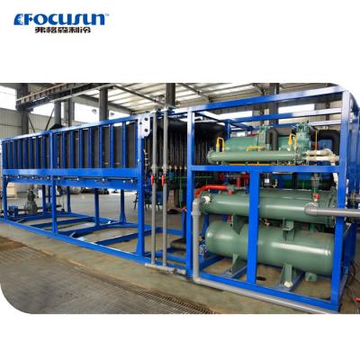 Cina 15 tonnellate al giorno Macchina per la produzione di ghiaccio a blocchi industriali con sistema di raffreddamento ad acqua in vendita