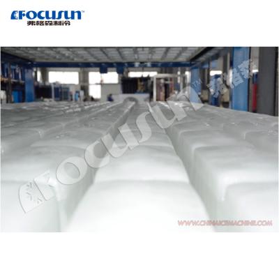 Cina 15 tonnellate al giorno Macchina per la produzione di ghiaccio a blocchi industriali con sistema di raffreddamento ad acqua in vendita