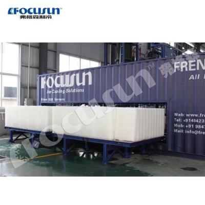 China Máquina de gelo de blocos de 10T totalmente automática para alimentos frescos Pesca Produtos médicos e de jardim à venda