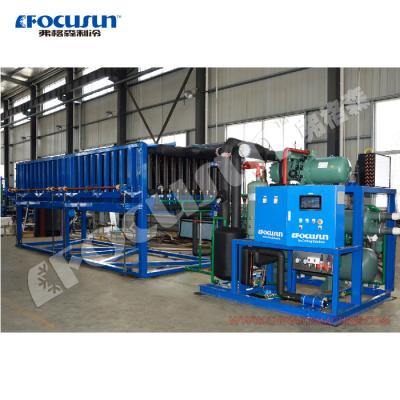 China Máquina de fabricação de gelo industrial de blocos de 12 toneladas por dia para produção de gelo em larga escala à venda