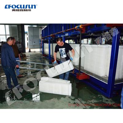 Cina R404 Macchine a ghiaccio a blocchi per la conservazione dei prodotti ittici di tipo contenitore di refrigerante 5 tonnellate/giorno in vendita