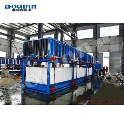 China Máquina de fabricação de gelo de blocos móveis em contentores para a pesca à venda