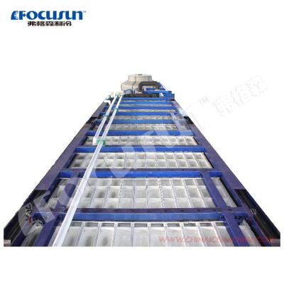 Cina Macchina per la produzione di ghiaccio a blocchi blu a 30 tonnellate, a blocchi diretti refrigerati, per risparmiare energia elettrica e lavoro in vendita