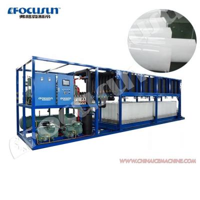 China Máquina de fabricação de gelo industrial de blocos de 10T com suporte pós-venda e instalação em campo à venda