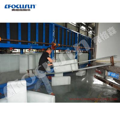 China Compressor Bitzer Máquina de fabricação de blocos de gelo de 25 toneladas não solar para produção em grande escala à venda