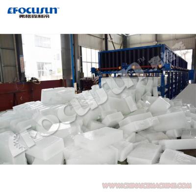 Cina 1 tonnellata/24 ore-30 tonnellate/24 ore Macchina per ghiaccio a blocco di sistema diretto con supporto tecnico video in vendita