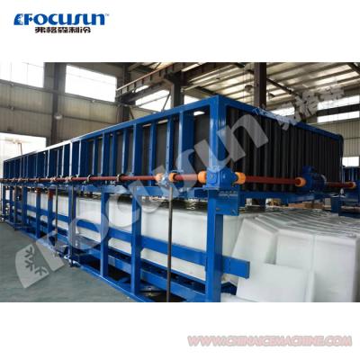 Cina 1 tonnellata/24 ore-30 tonnellate/24 ore Macchina per ghiaccio a blocco di sistema diretto con supporto tecnico video in vendita