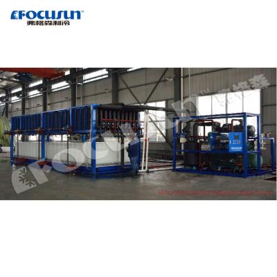 Cina 1 tonnellata/24 ore-30 tonnellate/24 ore Macchina per ghiaccio a blocco di sistema diretto con supporto tecnico video in vendita