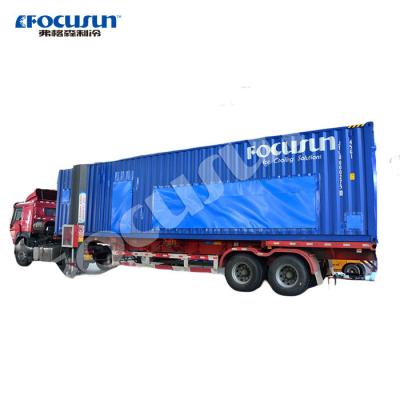 China 65.3kw Máquina de gelo de bloco solar totalmente automática para África Container Portátil 2022 10MT à venda