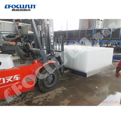 Cina Verniciatura blu Macchina per blocchi di ghiaccio da 30 tonnellate per impianti di ghiaccio Dopo servizio Video supporto tecnico in vendita