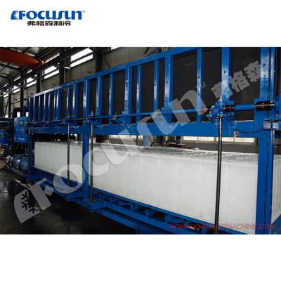 Cina Verniciatura blu Macchina per blocchi di ghiaccio da 30 tonnellate per impianti di ghiaccio Dopo servizio Video supporto tecnico in vendita