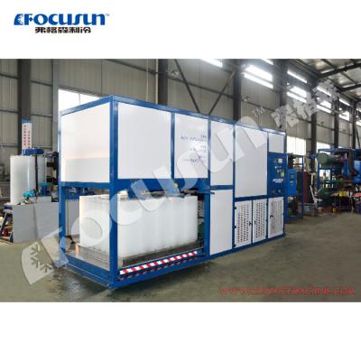 China Mineração de energia 3 toneladas/dia Sistema de arrefecimento direto Máquina de gelo de bloco com refrigerante R507 à venda