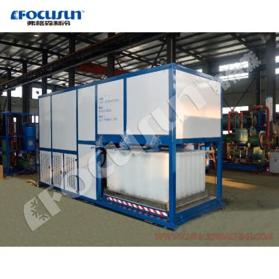 China Mineração de energia 3 toneladas/dia Sistema de arrefecimento direto Máquina de gelo de bloco com refrigerante R507 à venda