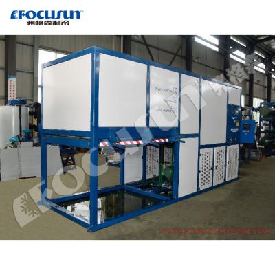 China Mineração de energia 3 toneladas/dia Sistema de arrefecimento direto Máquina de gelo de bloco com refrigerante R507 à venda