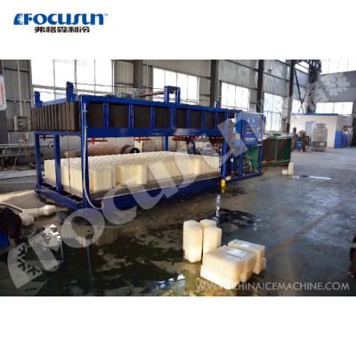 China Máquina industrial de blocos de gelo com produção diária de 5 toneladas e sistema de arrefecimento direto à venda
