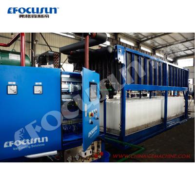 China Sistema de refrigeração direta Máquina de fabricação de blocos de gelo de 10 toneladas/dia para aplicações pesadas à venda