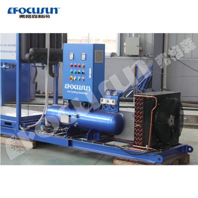 中国 1 トン ビッツァーコンプレッサー 直冷凍ブロック氷機 オーダーメイドの氷を作る 販売のため
