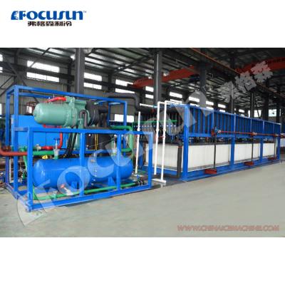 Cina 30 tonnellate di capacità giornaliera Macchina per blocchi di ghiaccio Compressore Bitzer e funzionamento automatico in vendita