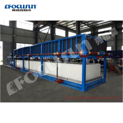 Cina 30 tonnellate di capacità giornaliera Macchina per blocchi di ghiaccio Compressore Bitzer e funzionamento automatico in vendita