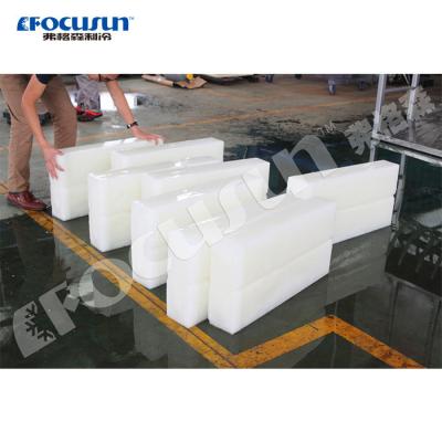 Cina 25 tonnellate di gas di raffreddamento R404a/R22 Sistema di salamoia Grandi blocchi di ghiaccio a cubo per l'Africa in vendita