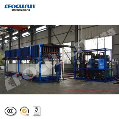 China 105kw Heavy Duty Direct Cooling System Ice Block Maker Machine with Bitzer Compressor for sale