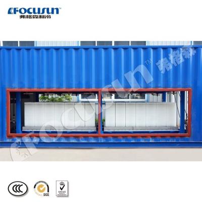 Cina 40ft Containerized 20TPD Block Ice Machine con 2.7kw 124.3kw Potenza 11800*2300*1900mm in vendita
