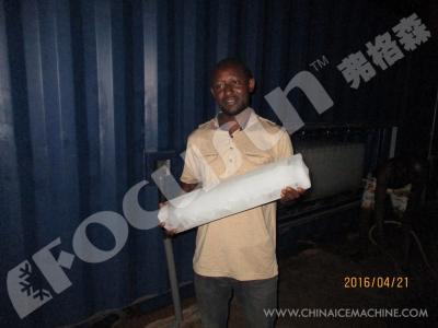 China Bitzer Compressor Container Block Ice Machine para eficiência de produção de blocos de gelo à venda