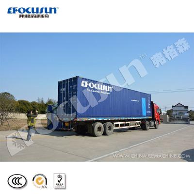 Cina 1T 2T 3T 5T 10T 15T 18T impianto di blocco di ghiaccio in container con compressore importato in vendita