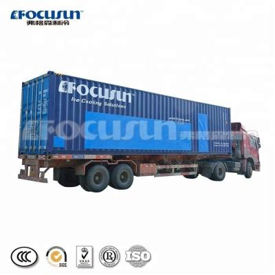 Cina Capacità di stoccaggio di ghiaccio 20000 kg Macchina per blocchi di ghiaccio industriale con componenti di pompa in vendita